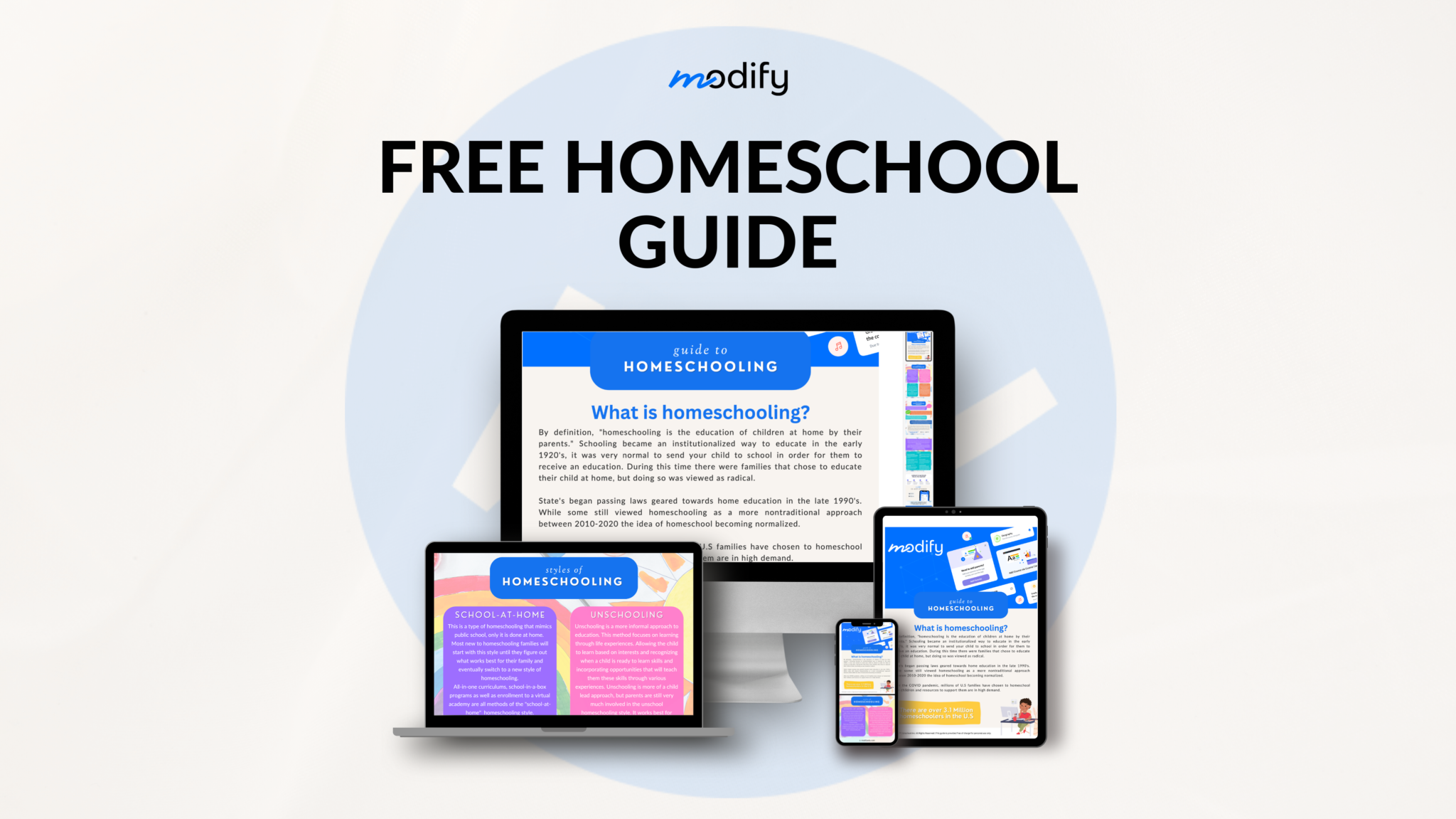 Free Homeschool Guide - Modify
